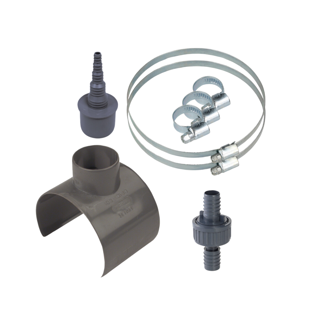 Afvoer set PVC klemzadel | AQMOS Waterbehandeling