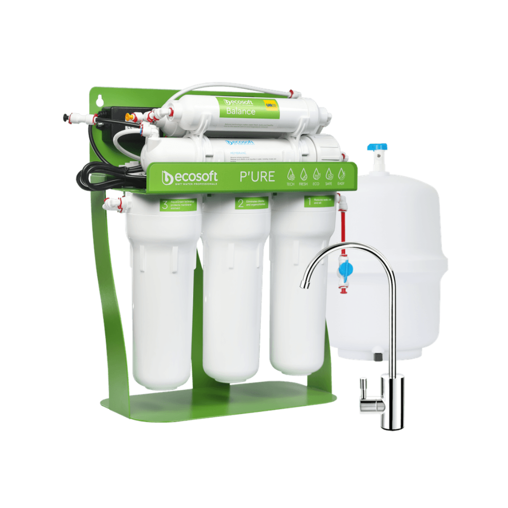 Ecosoft PURE Balance RO filter met pomp | AQMOS Waterbehandeling